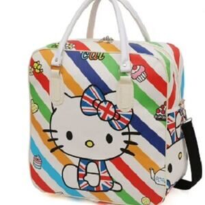 Hello Kitty | Bags | Hello Kitty Travel Bag Large Compartment Brightly ...
